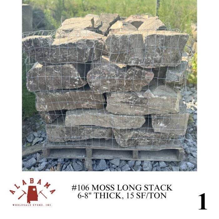 #106 MOSS LONG STACK 6-8″ THICK – Alabama Wholesale Stone