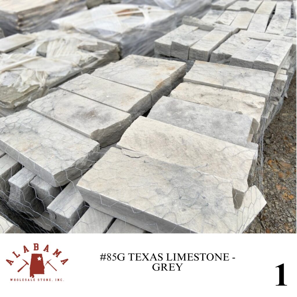#85G TEXAS LIMESTONE – GREY – Alabama Wholesale Stone