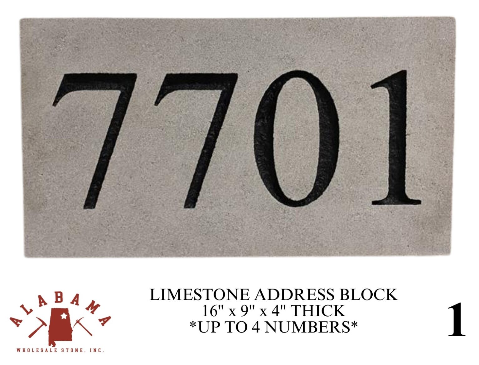 LIMESTONE ADDRESS BLOCK – Alabama Wholesale Stone